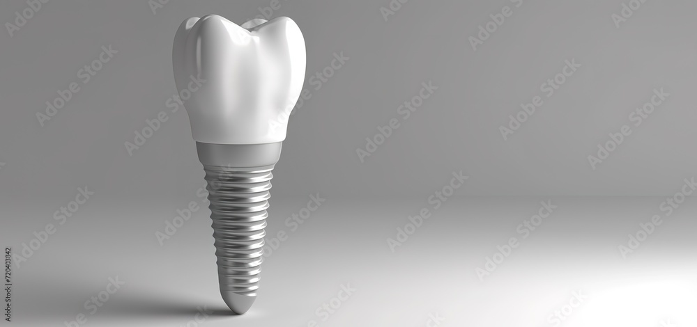 Highly detailed dental implant model: ideal illustration for medical ...