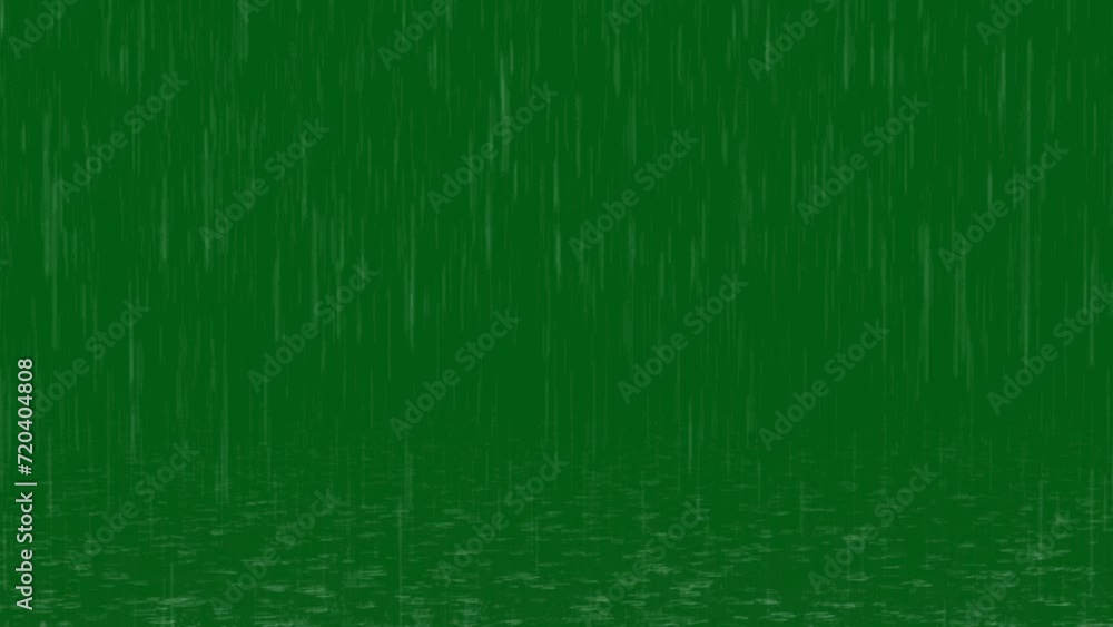 Rain high Resolution video animated green screen 4k, The video element ...