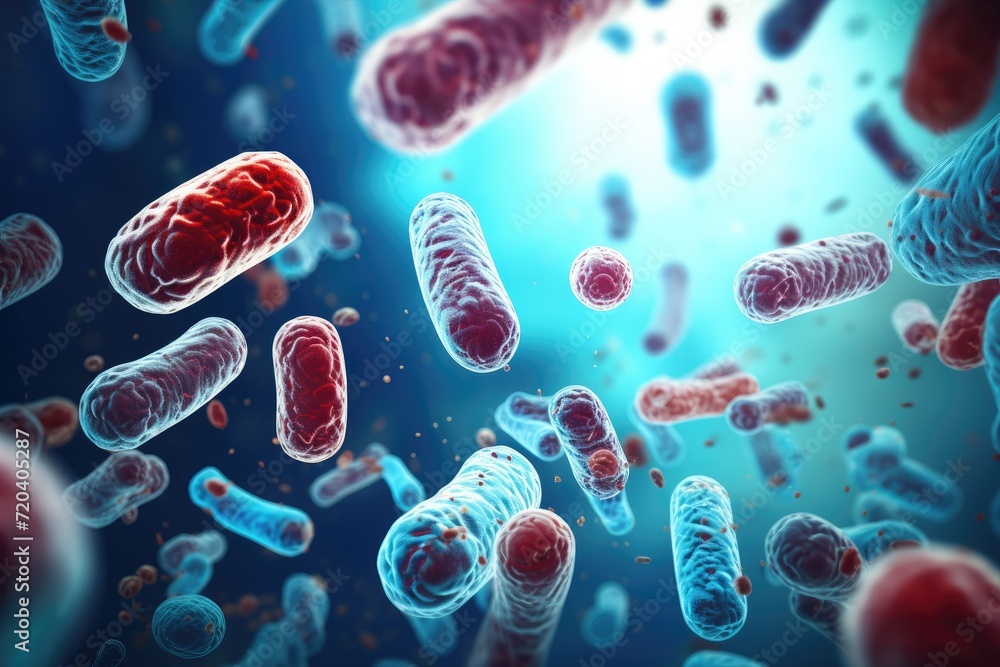 Group of Red and White Blood Cells in the Human Circulatory System ...