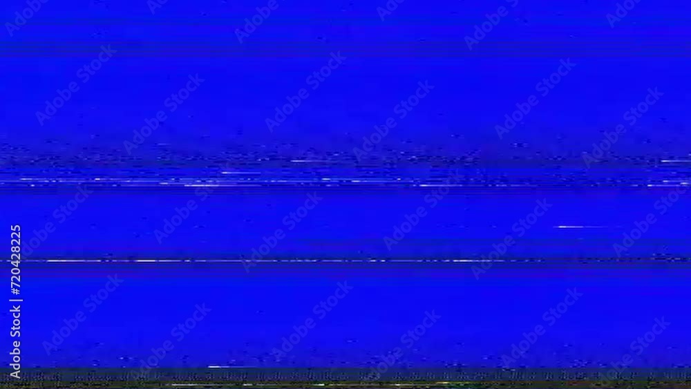 Vidéo Stock Screen interference and damage, scratches and TV artifacts ...