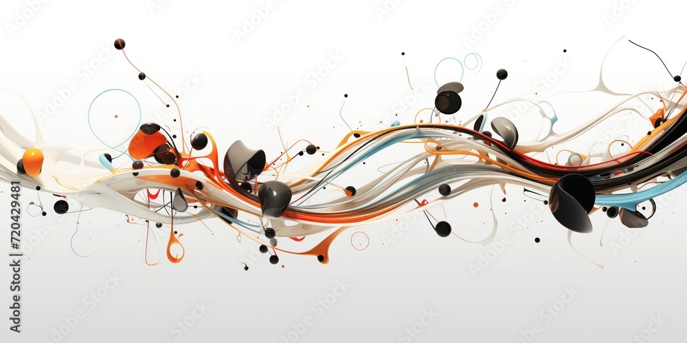 abstract kinetic art in white background, white curve lux wallpaper ...