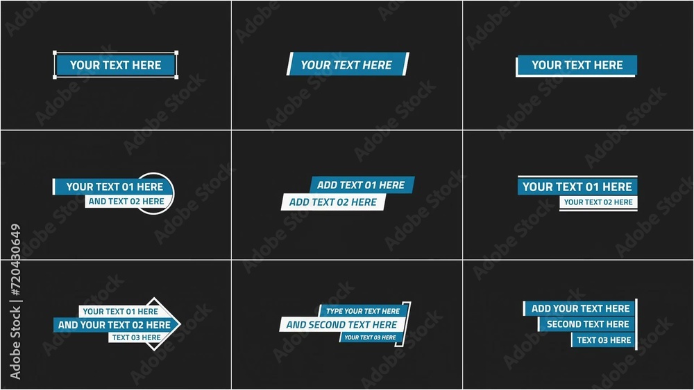 Clean Layered Titles Stock Template | Adobe Stock