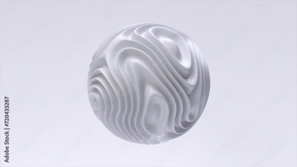 Vidéo Stock Hypnotic cyclic animation of the sphere. endless animation ...