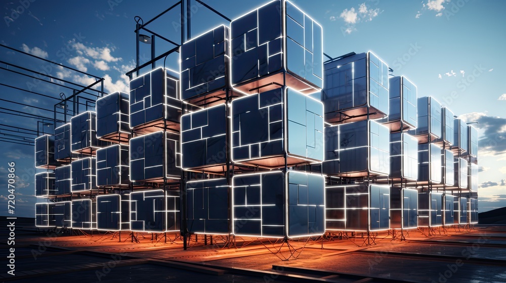 Signifies grid-tied or off-grid systems for residential, commercial, or ...