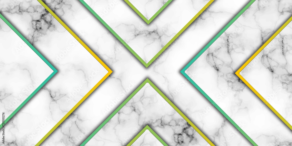 Abstract black & white marble texture design with Blue geometric lines ...