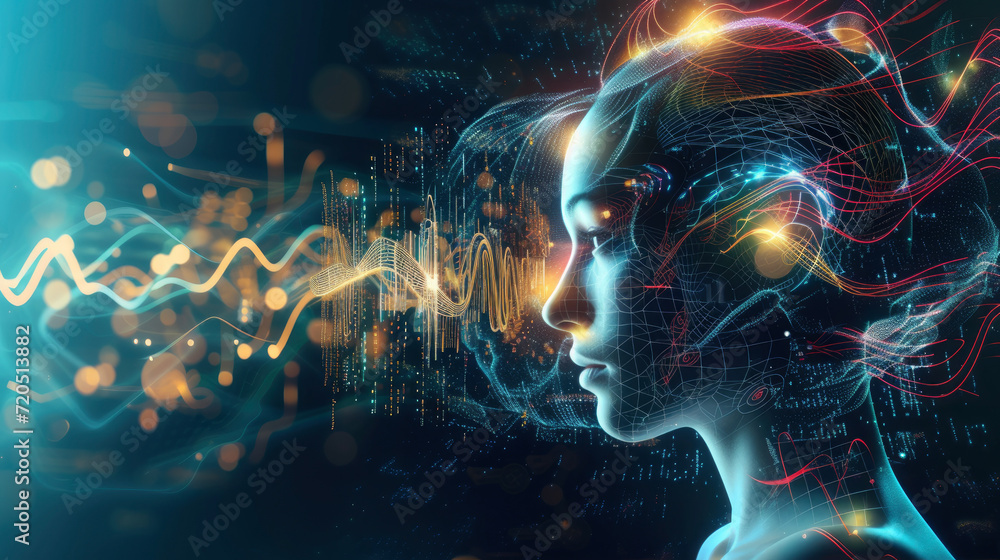 Art meets technology in this portrayal of AI as a digital artist, where ...