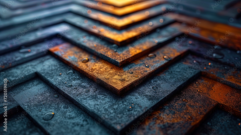 Skin with an oblique arrow geometric patterns in the form of arrows or ...