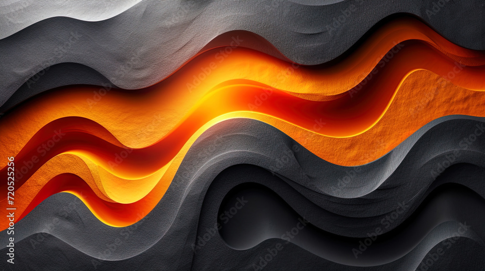 Wallpaper with geometric stripes and volume effect a pattern that ...