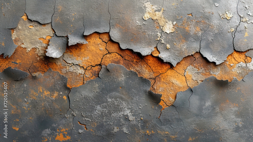 Wallpaper with the effect of cracks and aging the effect of an old and ...