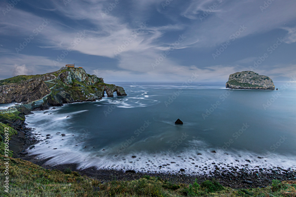 San Juan de Gaztelugache is an islet in the Biscayan town of Bermeo ...