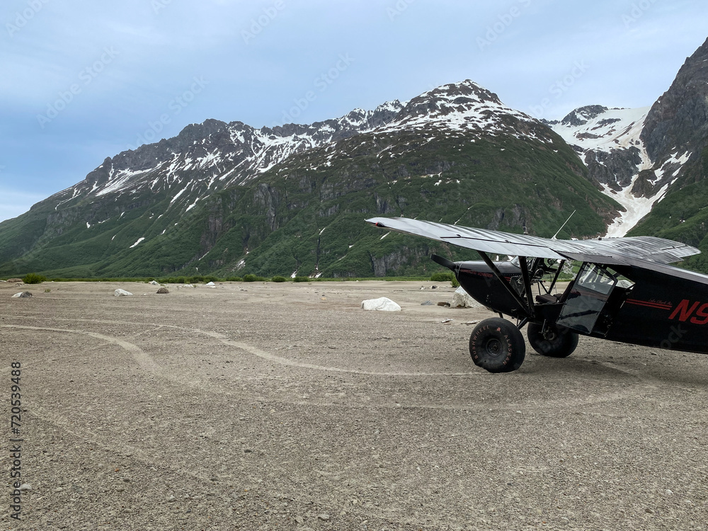Lake Clark National Park, Alaska: Stinson Super Voyager with Alaskan ...