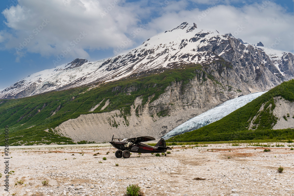 Lake Clark National Park, Alaska: Stinson Super Voyager with Alaskan ...