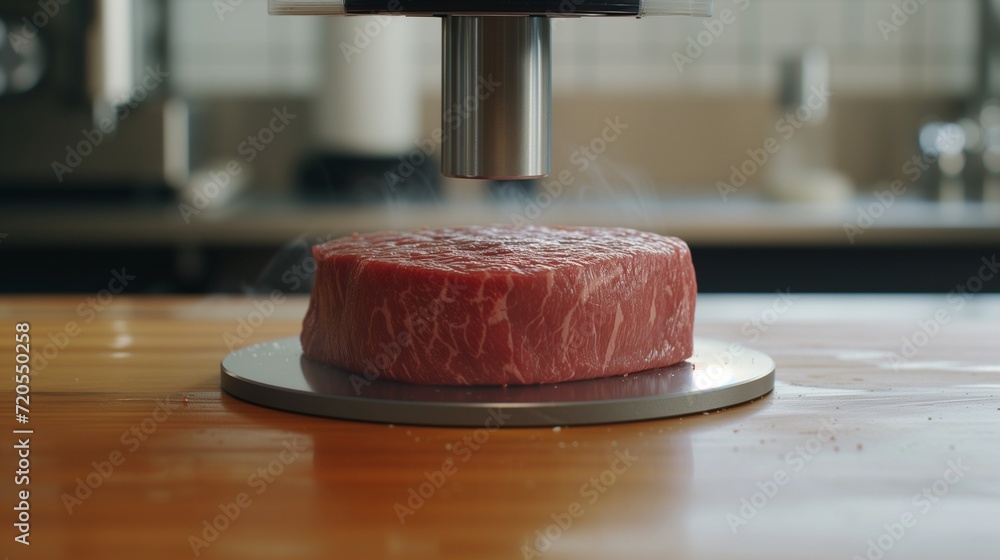 Laboratory-grown artificial meat concept showcasing the future of food ...