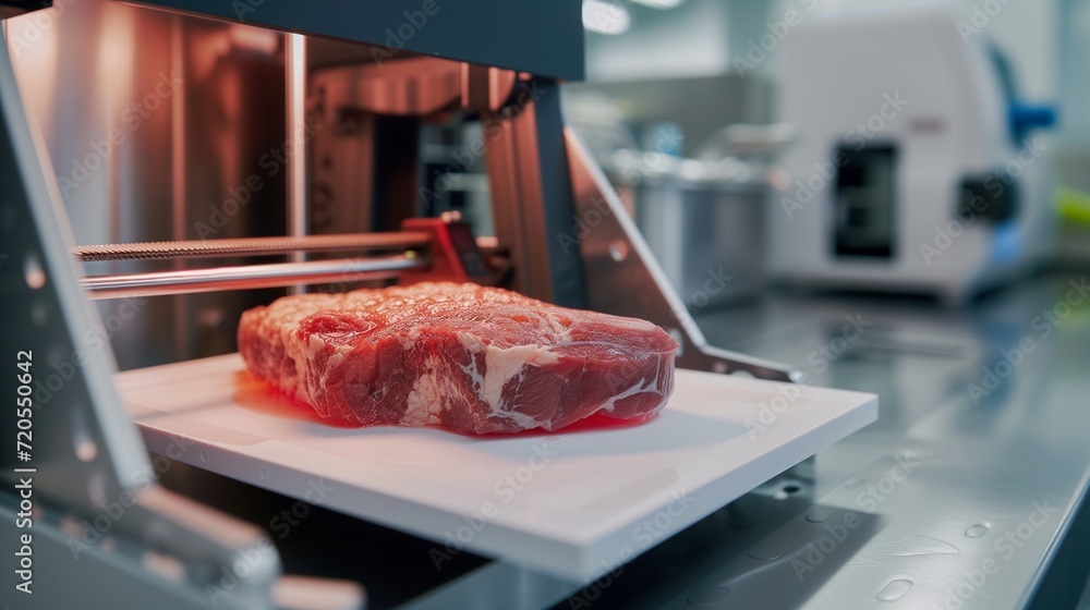 Laboratory-grown artificial meat concept showcasing the future of food ...