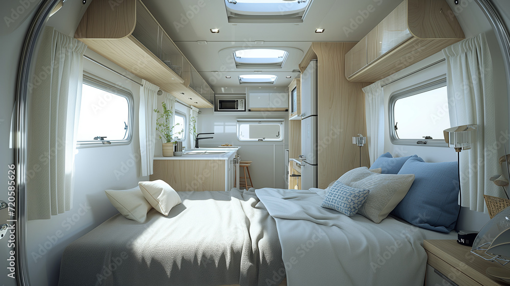 Modern caravans, trailers, and campers feature stylish and functional ...
