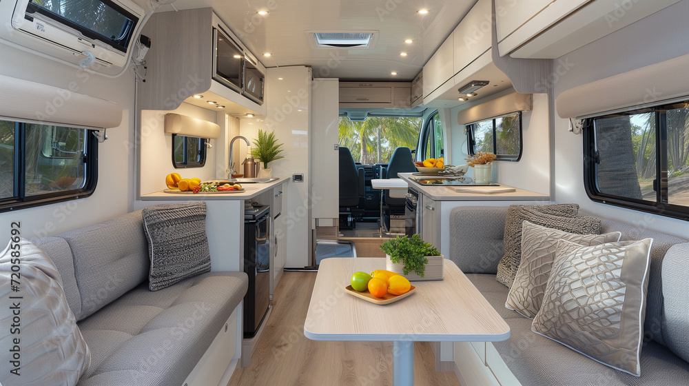 Modern caravans, trailers, and campers feature stylish and functional ...
