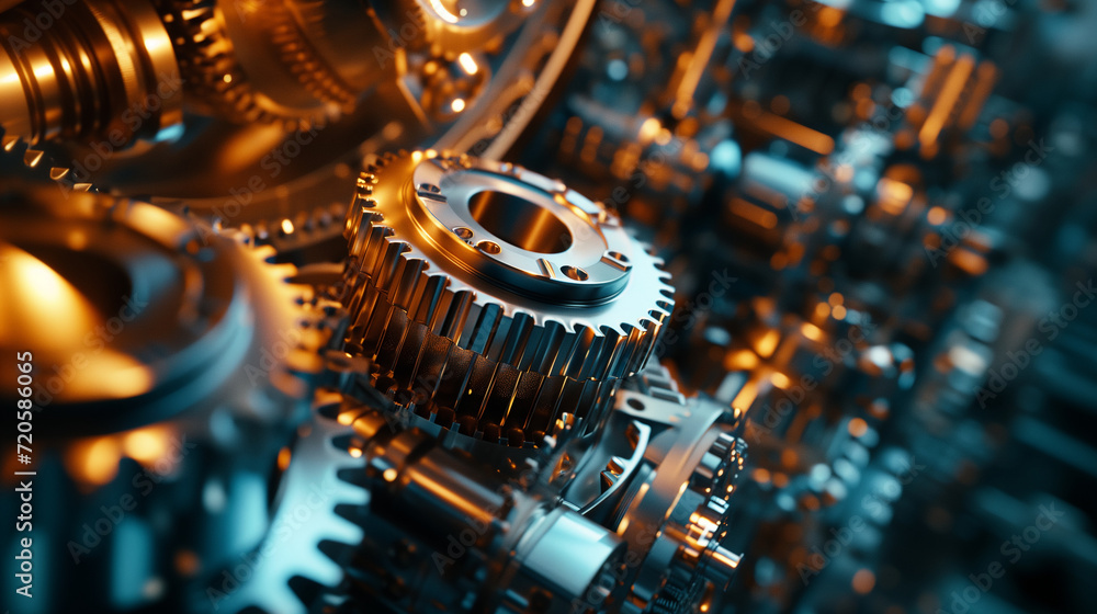 intense heat and glow of the metal parts are captured up close ...