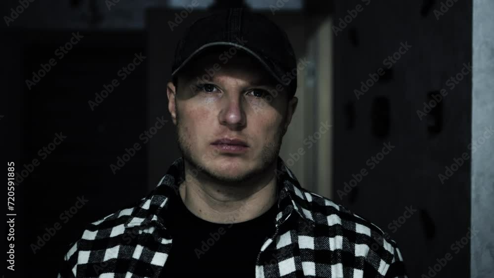 Portrait of a sad man. Life problems for a young guy, Upset young man ...