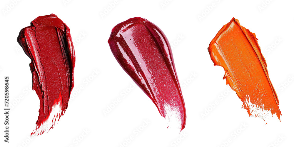 Lipstick or cosmetics smear smudge isolated on transparent png ...