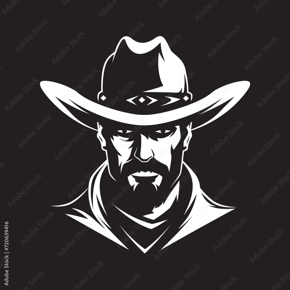 Spur Wearing Sentinel Cowboy Holding a Gun Emblem Sheriff Swagger ...