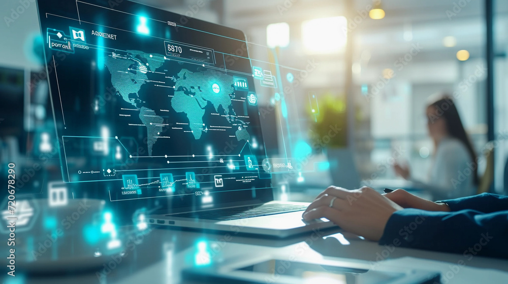 Secure Synergy: ERP Account Login for HR Management Stock Photo | Adobe ...
