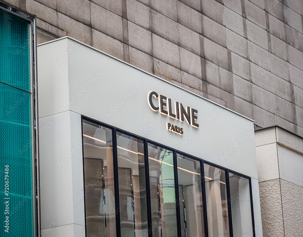 Kuala Lumpur, Malaysia - January 26, 2024: Exterior view of a Celine ...