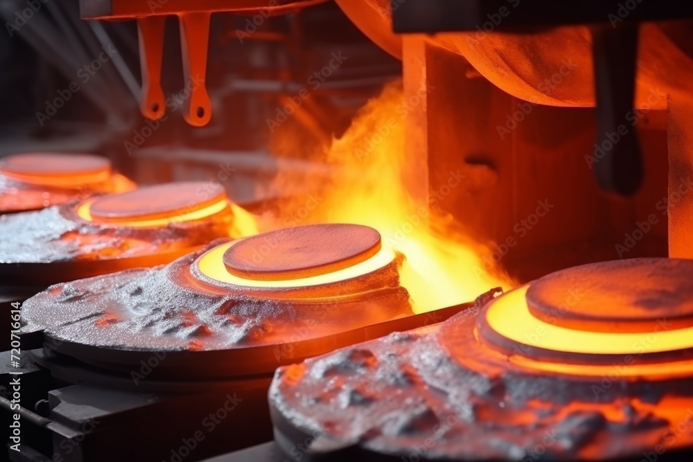 Molten iron making steel factory industrial furnace liquid metal ...