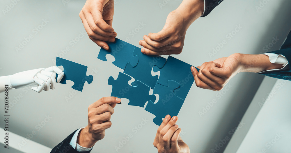 Futuristic HR recruitment with productive automation working in ...