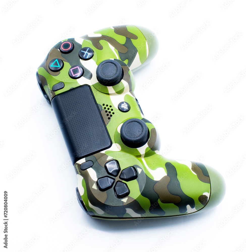 Ocala, Florida January 20, 2024 Video game remote controller game pad ...