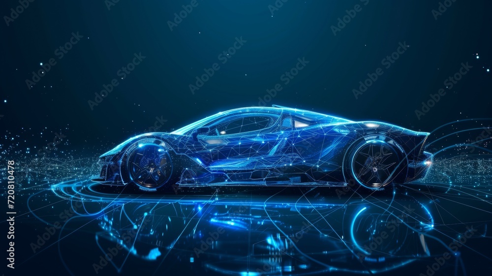 Automotive diagnostics in digital futuristic style. concept for auto ...