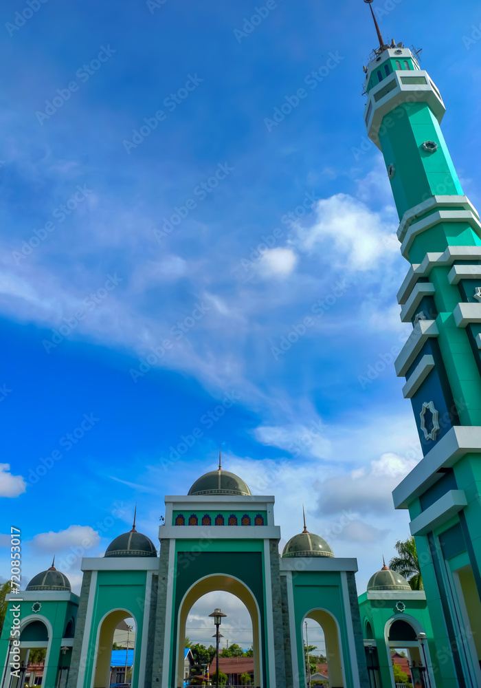 Baitul Hikmah Grand Mosque at Berau Regency, East Borneo, Indonesia ...