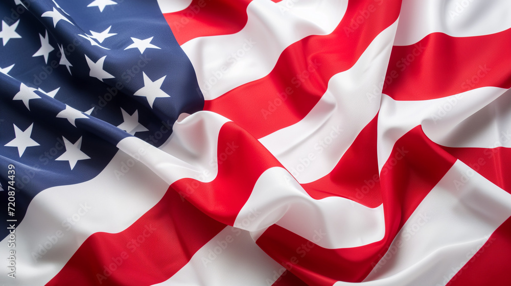 American flag imagery. USA patriotic symbol. Image depicts the iconic ...