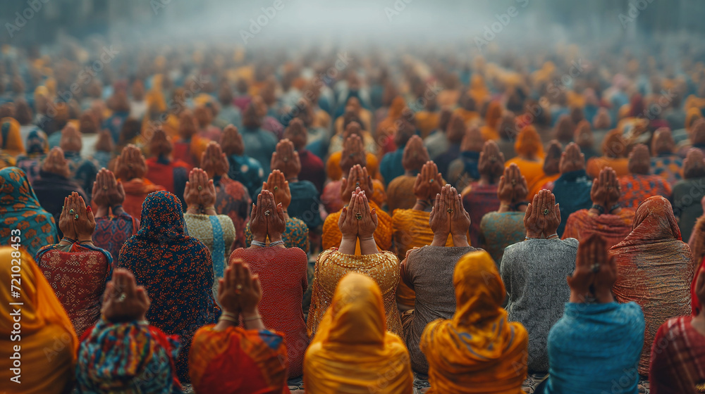 religion concept people who worship god with their hands Stock Photo ...