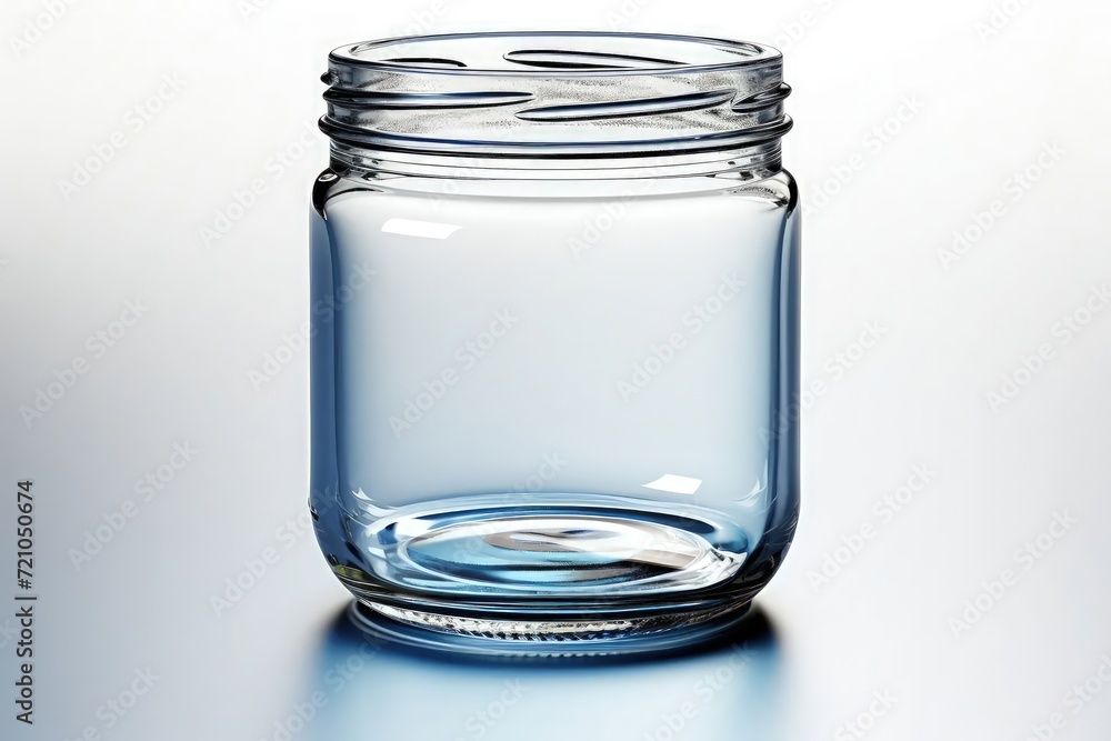 The glass jar mockup without a lid provides an open and versatile ...