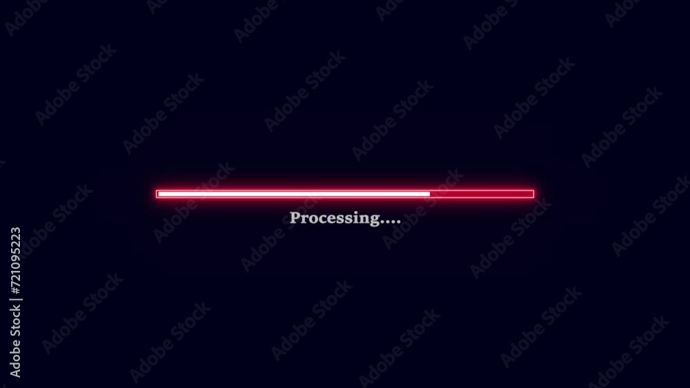 Futuristic loading bar. Sending bar. Status bar loading process ...