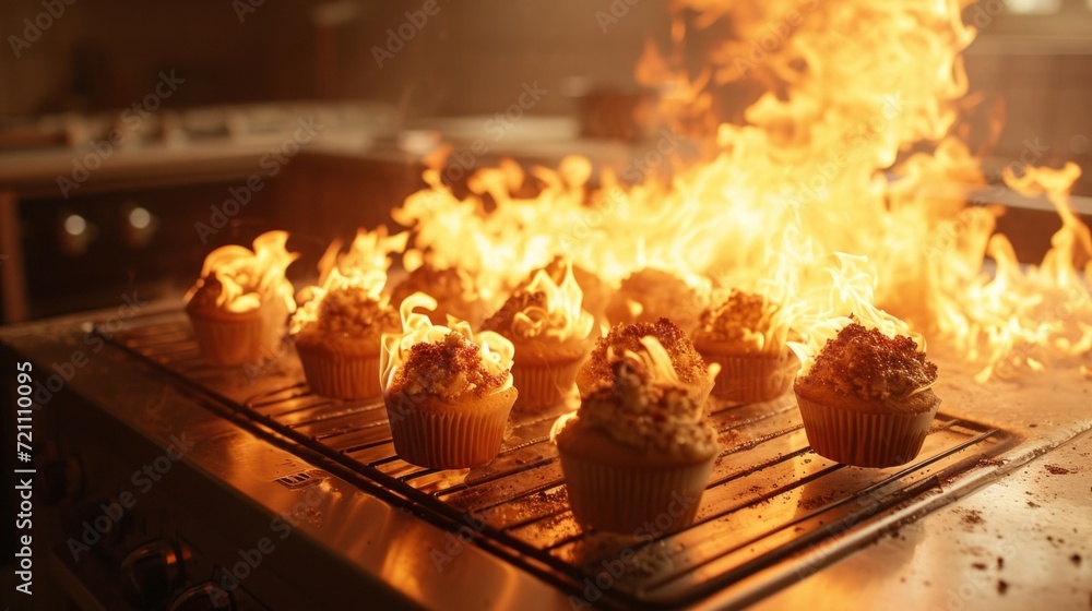 A 12-year-old girl started a fire in the kitchen while baking cupcakes ...
