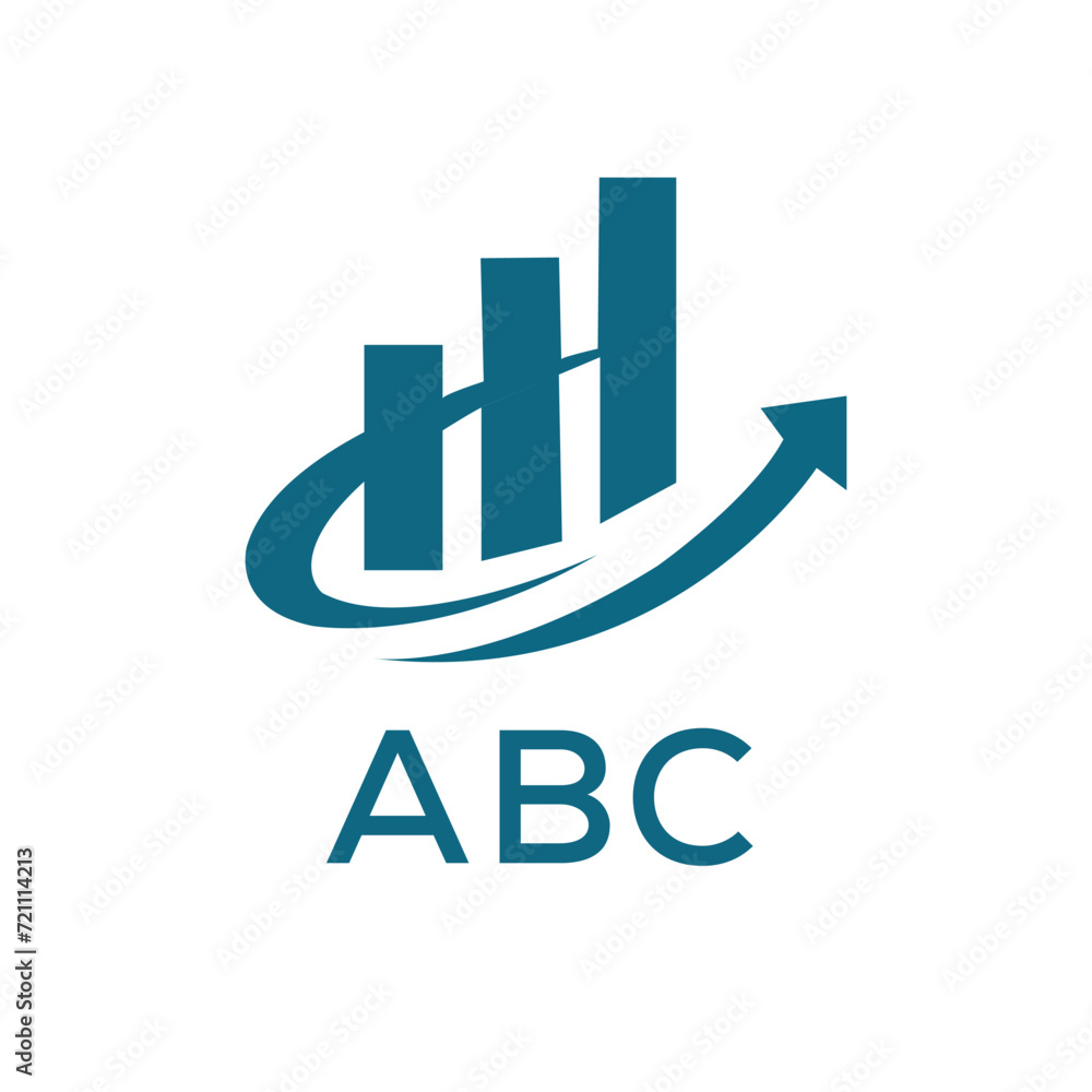ABC letter logo design on black background. ABC creative initials ...