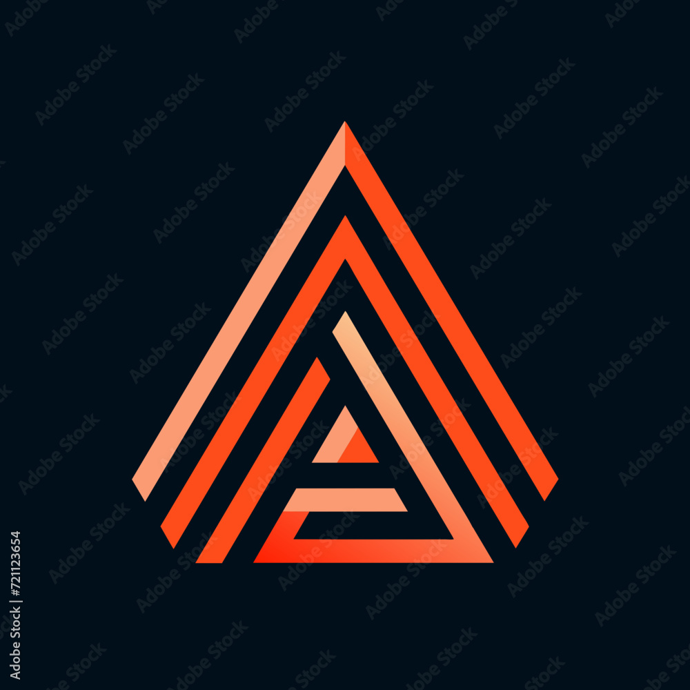 Innovative A Graphic: Edgy Alphabet Sign in Black and White - Vector ...