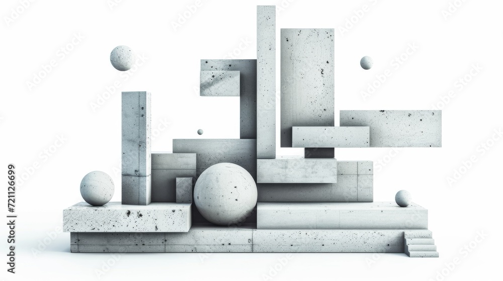 Modern infographics stylized as concrete. Statistics Business 3d Pie ...