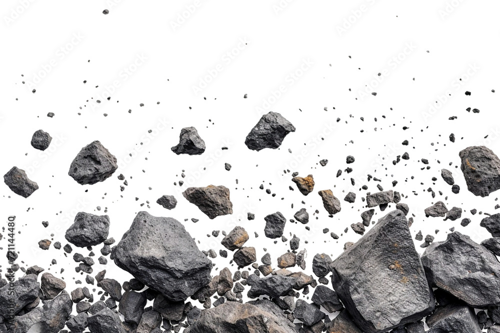 Asteroid Belt, transparent background, isolated image, generative AI ...