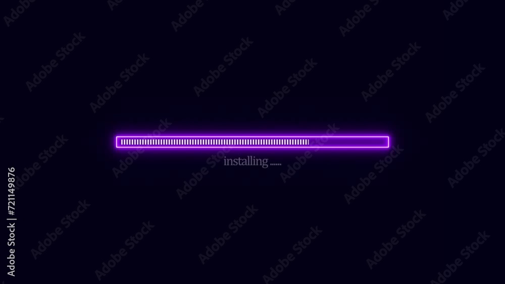 Vidéo Stock installing bar, Loading bar animation isolated on a green ...