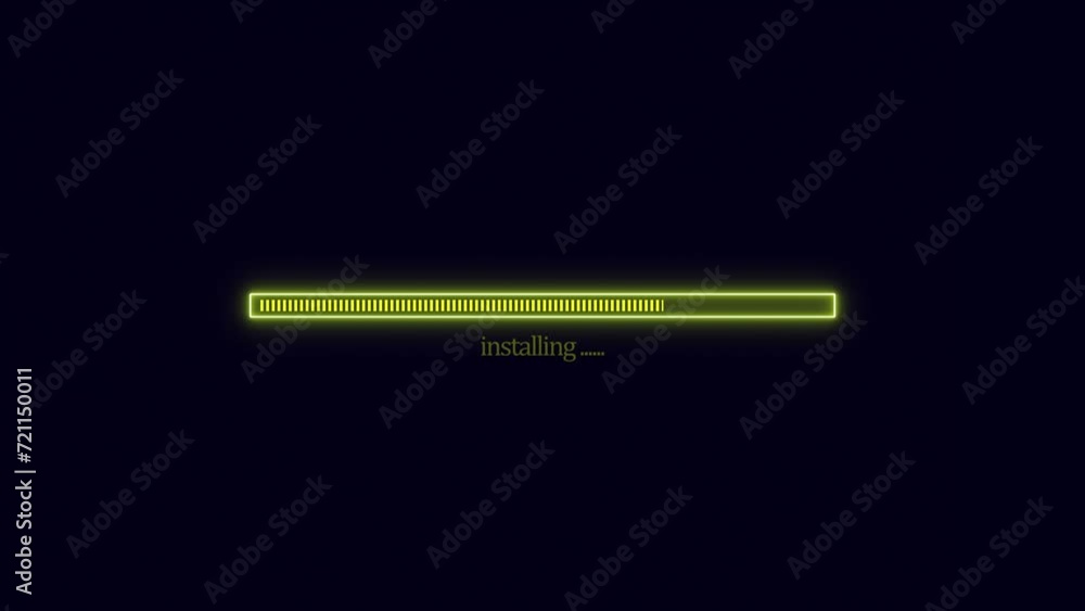 Loading stock motion animation, Computer Loading Progress Bar Moving ...