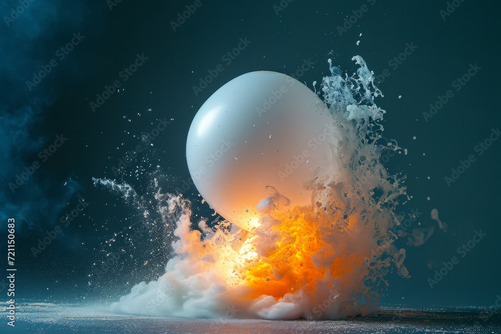 A high-speed video of a bursting balloon, revealing the beauty of split ...