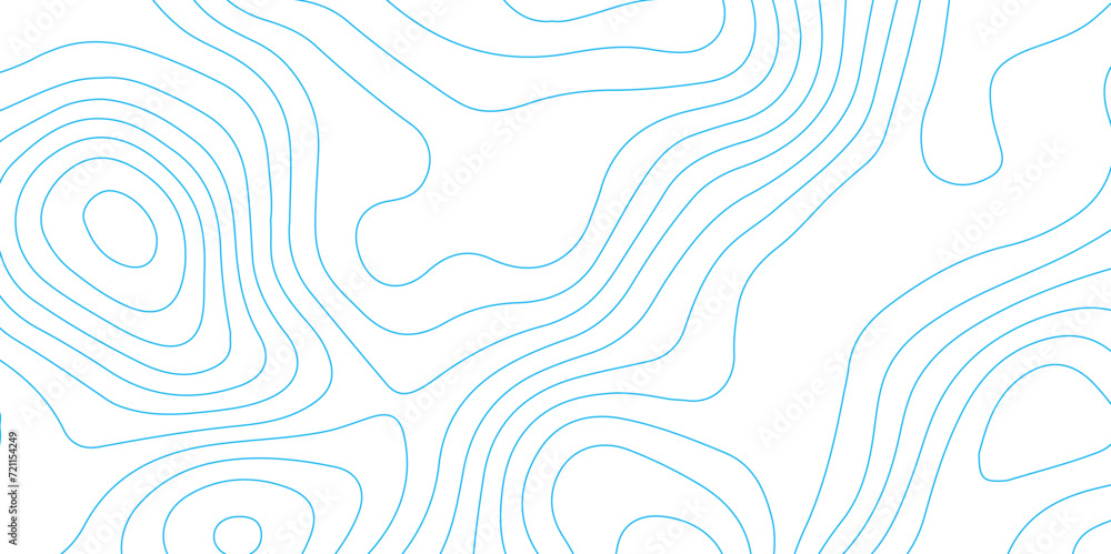 Abstract background with topographic contours map with blue color ...