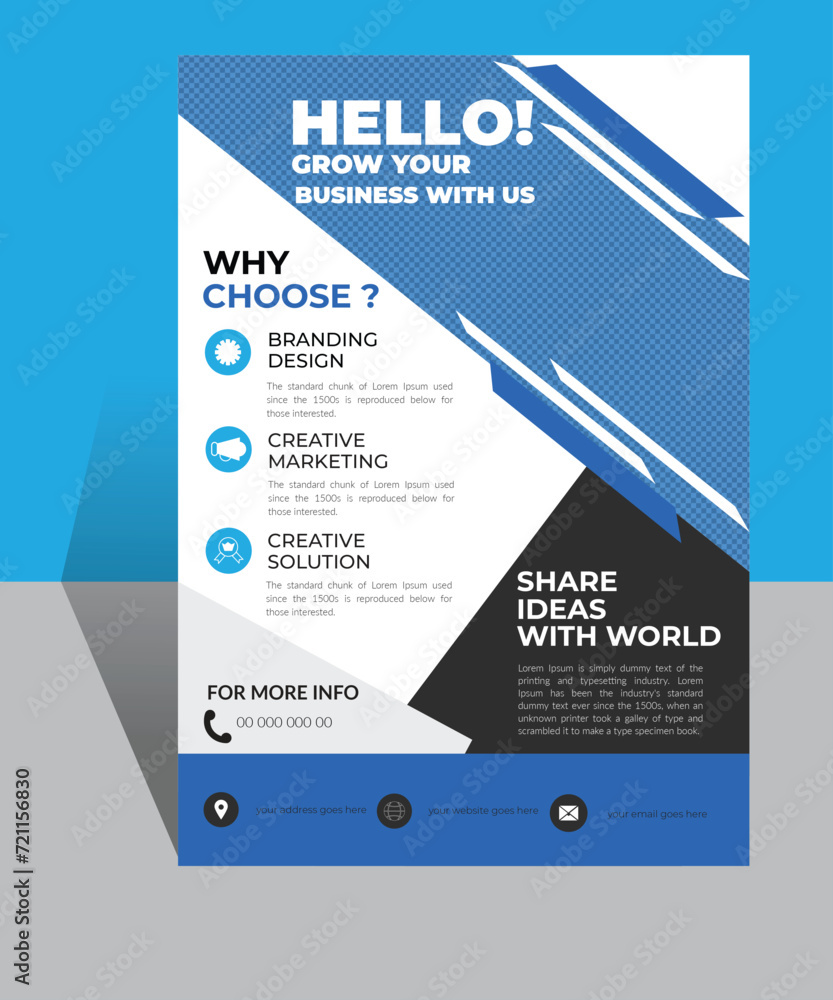 business flyer template, flyer design, flyer layout, flyer template ...