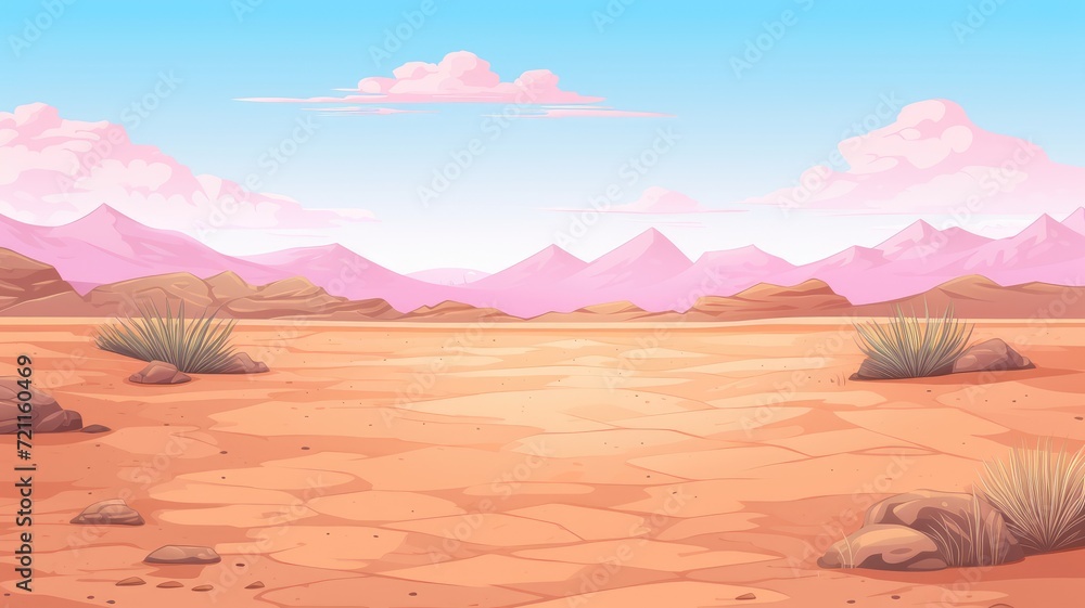 cartoon desert background for a game, featuring sandy terrain ...