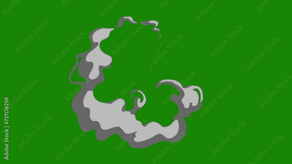2D FX Smoke Elements: Hand-Drawn Cartoon Smoke Effects Motion Graphics ...