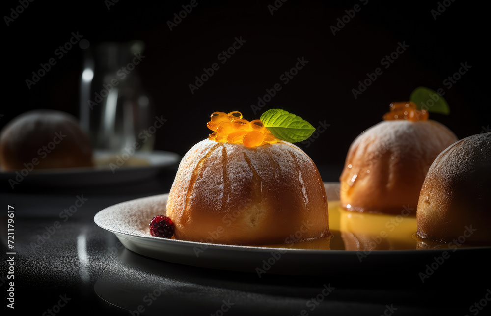 Rum Baba Cake, Italian Rhum Dessert, Baba Au Rhum, Alcohol Syrup Cake ...