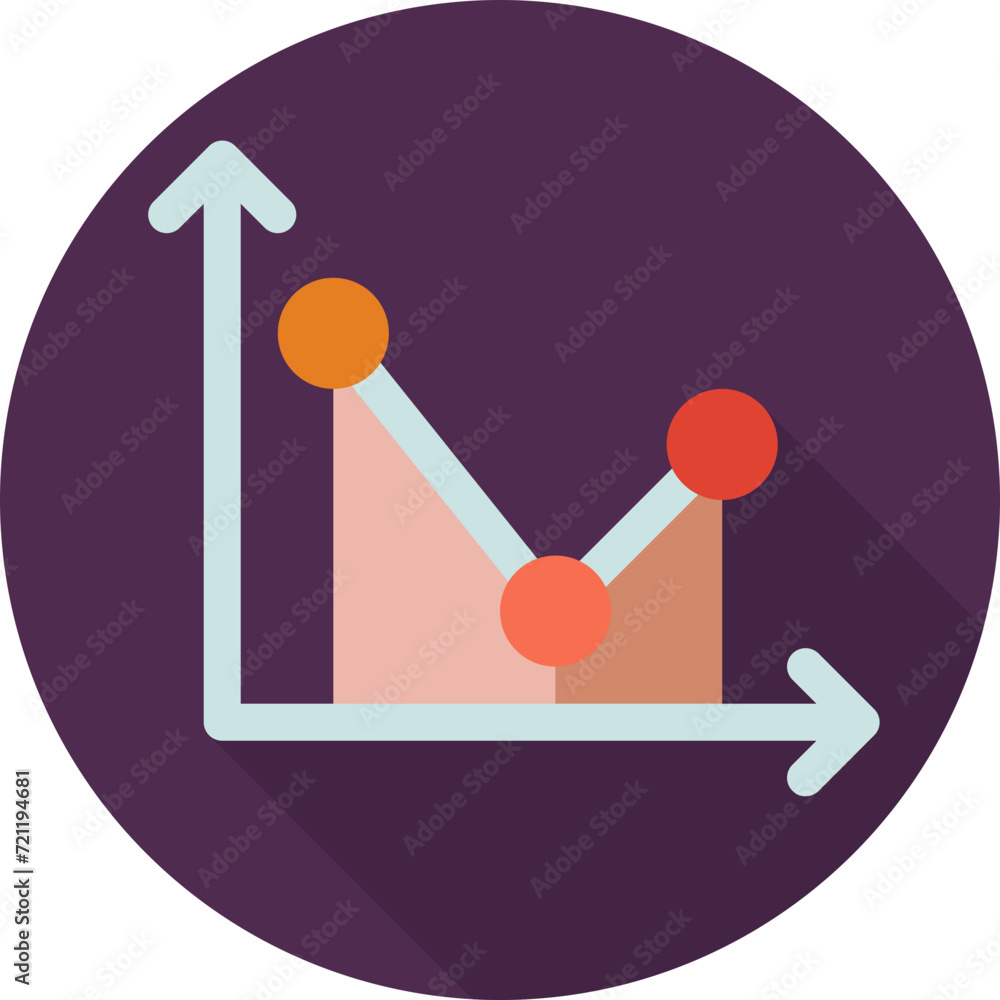 Line Chart Icon, Graph, Line Chart Illustration, Chart Symbol, Line ...
