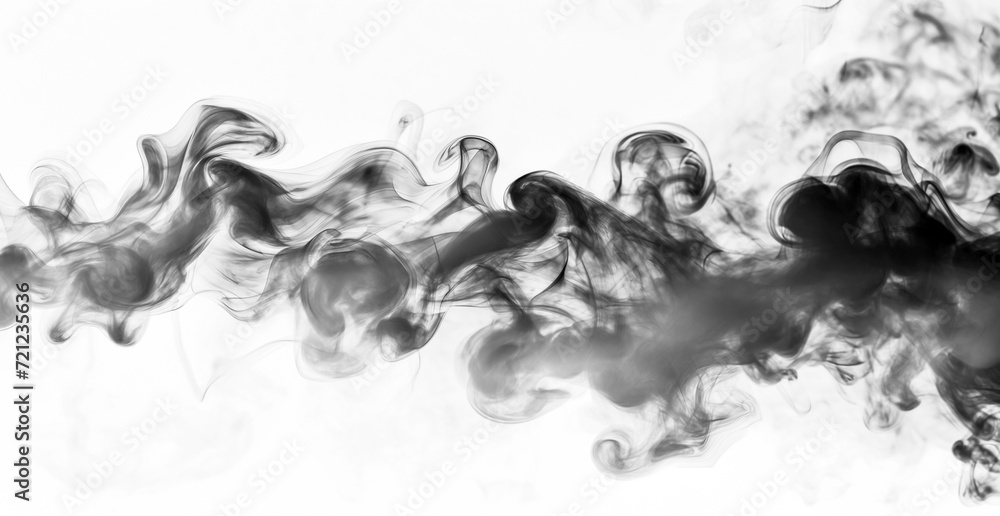 Beautiful swirling gray smoke. Smoke effect texture overlays on ...